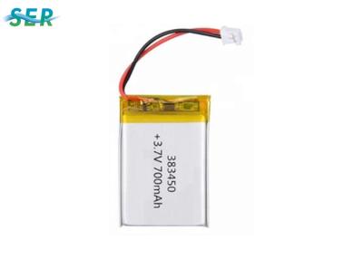 China 383450 3.7V 600mAh High Voltage Lithium Polymer Battery with PCB Protection for GPS Phones for sale