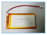 China Tablet PC Lithium Polymer Battery Pack 3.7V 1500mAh LP603759 6.0x37x59mm for sale