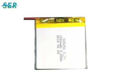 China 3.7V 1300mAh Lithium Polymer Battery 505050 Rechargeable with Protection Board for sale