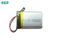 China 3.7V 1500mAh Flat Cell Lipo Battery 803450 with PCB Protection 8×34×50mm Dimensions for sale