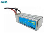 China 5000mAh 22.2V RC LiPo Battery with 25C Discharge Rate for Drones and RC Vehicles for sale