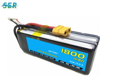China 35C 14.8V 1800mAh Li-Polymer Rechargeable Battery for RC Helicopters, Drones and Cars for sale