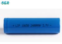 China ICR18650 3.7V 2400mAh Lithium Ion Rechargeable Battery - High Power Cell with 500-1000 Cycle Life for sale