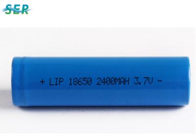 China ICR18650 3.7V 2400mAh Lithium Ion Rechargeable Battery - High Power Cell with 500-1000 Cycle Life for sale