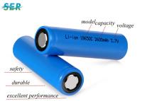 China 18650 Lithium Ion Battery 3.7V 2600mAh High Drain Rechargeable Cell for Lamps and Electronics for sale