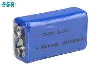 China 9V 600mAh Lithium-Ion Rechargeable Battery for Door Control Systems - 7.4V Nominal Voltage, 10-Year Storage Life for sale
