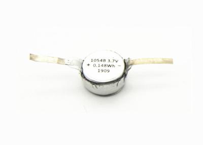 China 3.7V 45mAh 1040 Lithium Polymer Coin Cell Battery for TWS Rechargeable Small Round Lipo for sale