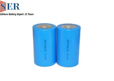 China 12000mAh 3.6V Li-SOCl2 High Temperature Battery ER34615S D Size for Exploration Instruments for sale