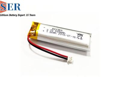 China Custom Cryogenic Low Temperature Lithium Polymer Battery 3.7V 150mAh LP801350 LiPo Cell for sale