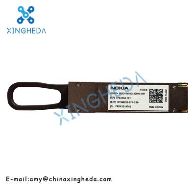 China Nokia FOSX 474333A 4x10G 300m MM QSFP+ MPO Optical Transceiver for sale