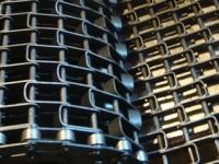 China Flat Wire Conveyor Belt with C1015-C316L Steel Options for Food Processing and Industrial Applications for sale