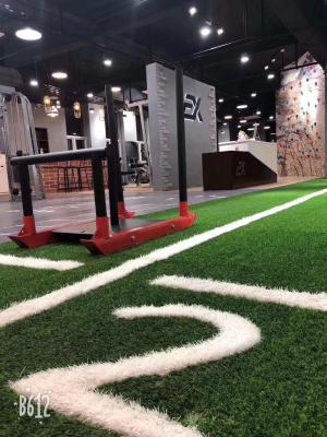 China PP+PE Football Soccer Grass Turf field Artificial Grass Football for School yard for sale