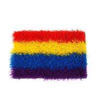 China Playground 10mm Artificial Rainbow Grass Plastic Artificial Turf Grass Synthetic Landscaping Grass Turf for sale