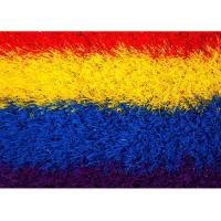 China Garden Synthetic Rainbow Artificial Grass Landscape Synthetic Turf Roll for sale