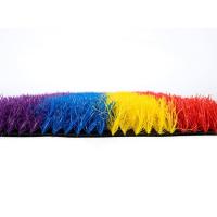 China Wholesale Price Custom Grass Garden Synthetic Turf Lawn 25 Mm Rainbow Artificial Grass For Garden for sale