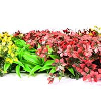 China Manufacturers Direct Sale Artificial Wall Plants Panel Vertical Garden Green Artificial Leaves Hedge Plants On Wall for sale