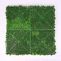 China Artificial Fake Greenery Wall Flower Panels Backdrop For Wedding for sale