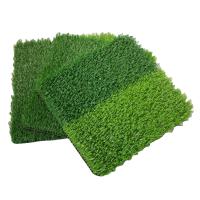 China 30mm Artificial Football Grass Lawn Green Unfilled Sports Flooring Landscaping for sale