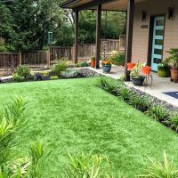 China Manufacturers Direct Sale Artificial Wall Grass Three Color Artificial Grass Green Backing for sale