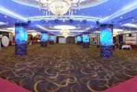China Pillar Type Indoor LED Sphere Display  4mm Pixel Pitch 1.4m Diameter 1.536m High for sale