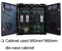 China Outdoor Alum Die-Case Cabinet Sport Advertising LED Display High Brightness P10 960mm*960mm Shenzhen Factory for sale