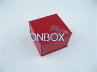 China Red Foldable Jewelry Storage Boxes / Watch Jewelry Box Decorative for sale