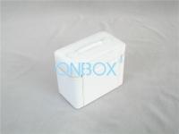 China White Travel Zipper Cosmetic Case / Personalized Packaging Boxes for sale