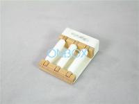China Wooden Jewelry Display Stand with 3 Removable Ring Bolsters 100x137x40mm White for sale