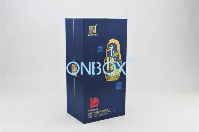 China Wine Bottles Luxury Packaging Boxes Recycled Velvet Loose Insert for sale