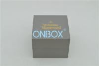 China High Class Single Watch Boxes Grey Velvet Lining With Watch Pillow for sale