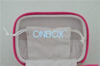 China Custom Pink PU Leather Cosmetic Box with Ring Slots 105x75x65mm for sale