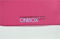 China Custom Pink PU Leather Cosmetic Box with Ring Slots 105x75x65mm for sale
