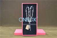 China Solid Luxury Jewellery Packaging Boxes Removable Insert Pads For Necklace for sale