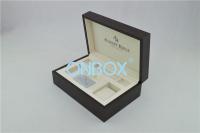 China Luxury MDF Wrist Watch Case With Grained Paper And Gift Set Collection Insert ​​ for sale