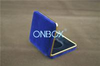 China Flocking Velvet Coin Storage Boxes With Gold Borders and Custom EVA Insert Slot for sale
