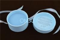 China Custom Cylindrical Cardboard Jewelry Gift Box 95x45mm with Ribbon and Logo for sale