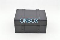 China Black PU Leather Watch Boxes High End Jewelry Packaging With Removable Pillow for sale