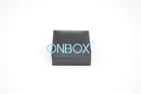 China Black Leatherette Coin Display Box 60x70x26mm with Velvet EVA Insert Slot for sale