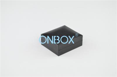 China Black Leatherette Coin Display Box 60x70x26mm with Velvet EVA Insert Slot for sale