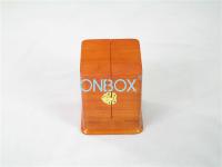 China Orange Elegant Perfume Bottle Boxes Custom Prainted with Open Doors for sale
