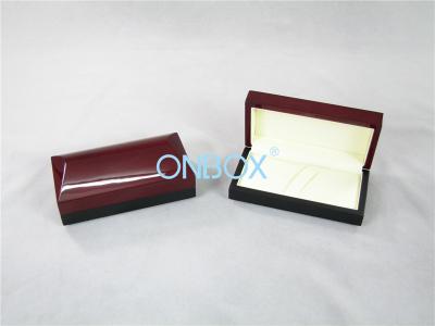 China Retro Luxury Painted Wooden Pen Box High Gloss Matt Finish 190x98x58mm for sale