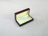 China Retro Luxury Painted Wooden Pen Box High Gloss Matt Finish 190x98x58mm for sale