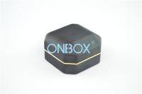 China PU Leather LED Light Box , Luxury Packaging Boxes For Lady Finger Ring With Brush Drawing Lines for sale