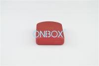 China Wine Red PU Leather Arched Pendant Gift Box 75x100x28mm with Removable Jewelry Pad for sale
