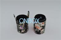 China Makeup Brush Cylinder Tube Case / Leather Cosmetic Packaging Boxes For Lady Make Up for sale