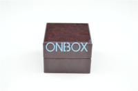 China Window Display Jewellery Gift Boxes Grey Suede Inner For Big Single Finger Ring for sale