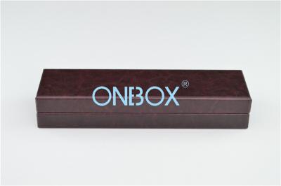 China Custom Leather Bracelet Jewelry Box with 2 LED Lights 240x65x42mm for sale
