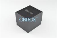China C Ring Black Paper Luxury Watch Packaging Customized Logo / Mens Watch Boxes for sale