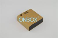 China Custom Drawer Design Printed Gift Boxes with Sponge Insert 72x74x25mm for sale