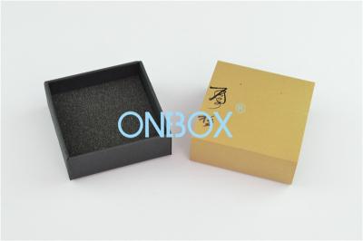China Custom Drawer Design Printed Gift Boxes with Sponge Insert 72x74x25mm for sale